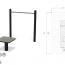 Horizontal Chin-Up Station with Platform | Outdoor Gym | ActionFit