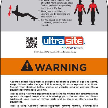 Horizontal Chin-Up Station with Platform | Outdoor Gym | ActionFit