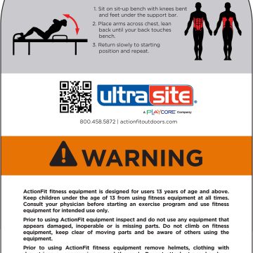 Sit-Up Station - Outdoor Fitness Equipment - ActionFit